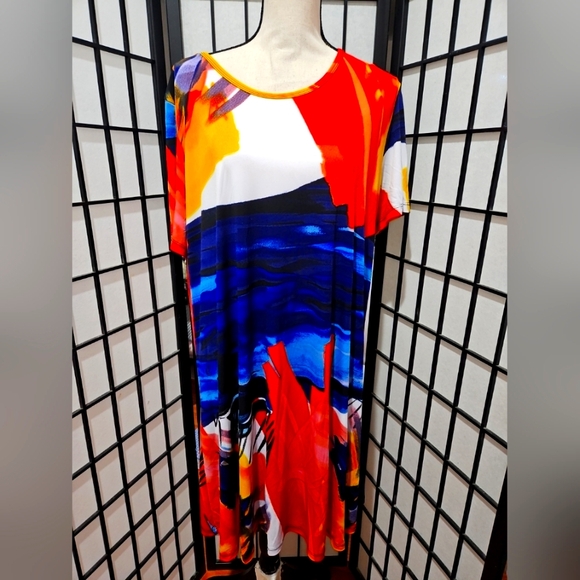 Jess & Jane | Dresses | Womens Jess Jane Xl 82 Brightly Colored ...